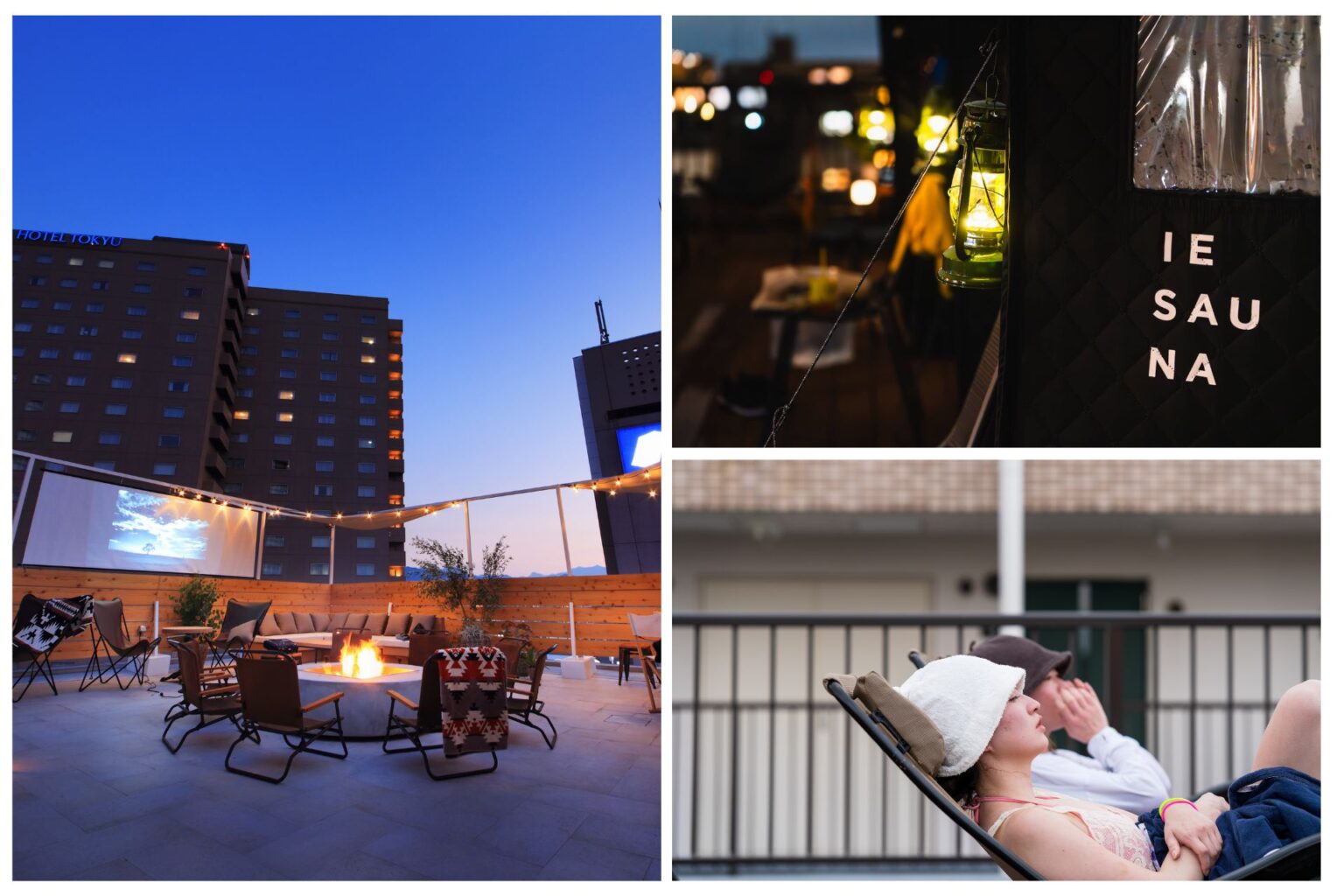 Experience a Sauna Rooftop Event Around a Bonfire Under the Autumn Sky ...